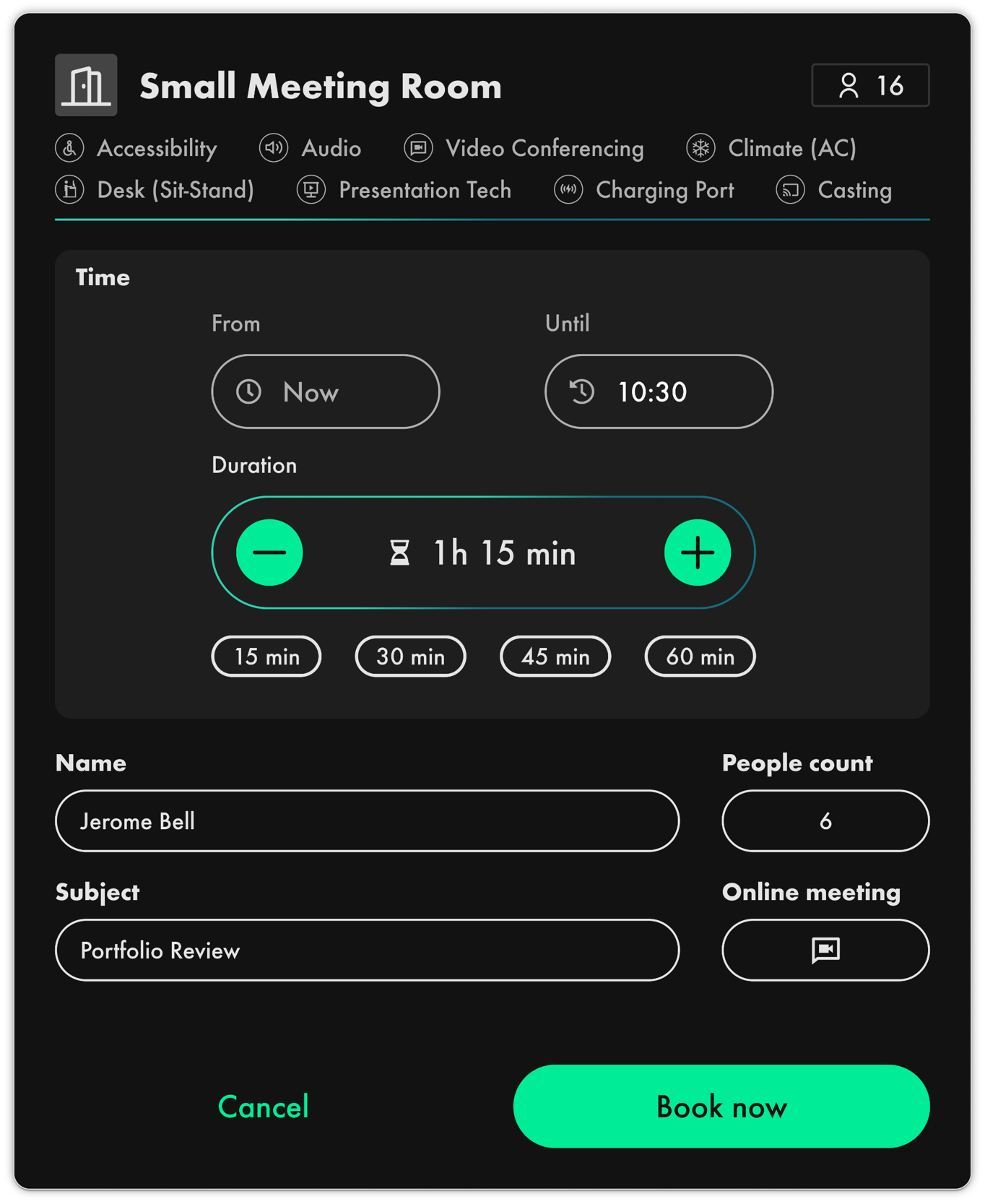 Make on-screen reservations – Help Center