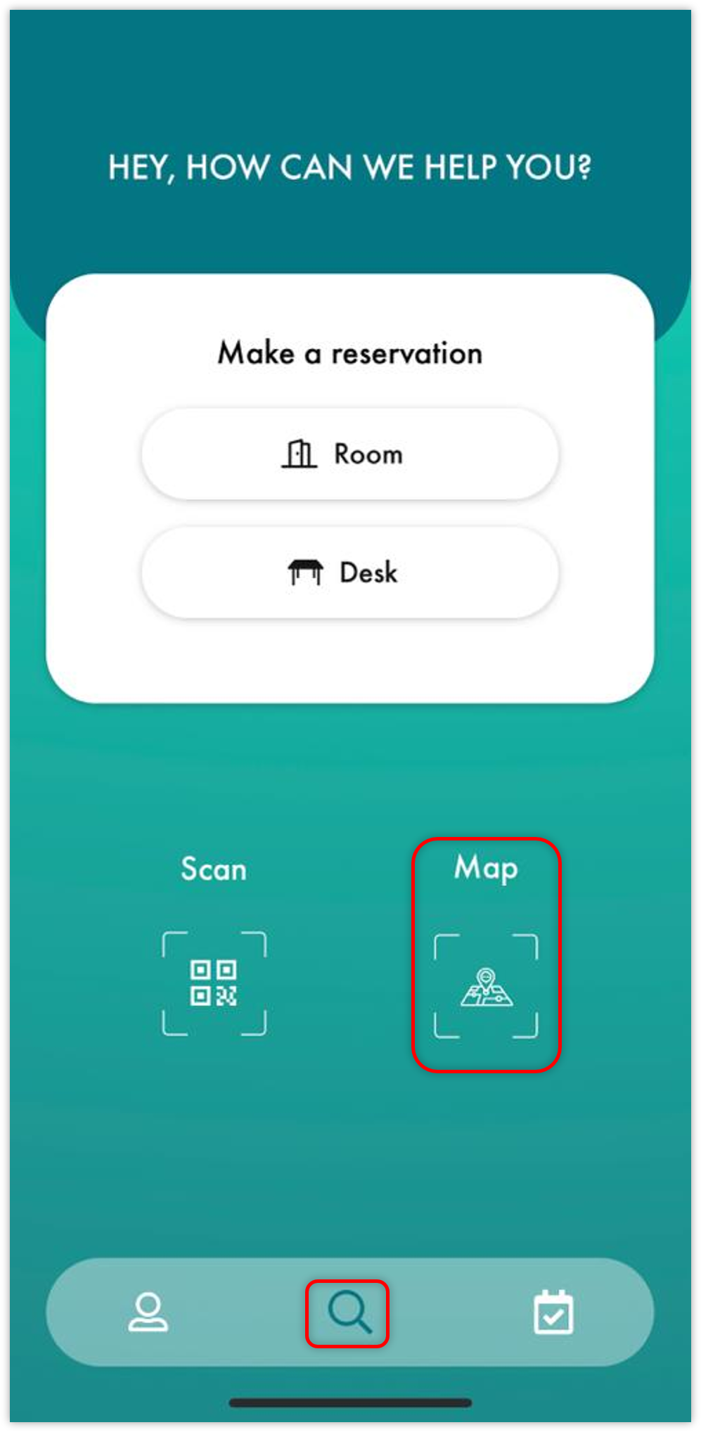 Find available rooms/desks and colleagues on a map – Help Center