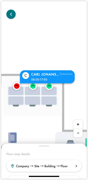 Find available rooms/desks and colleagues on a map – Help Center